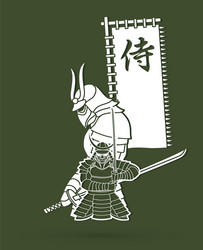 Japanese Samurai Font Vector Images (over 140)