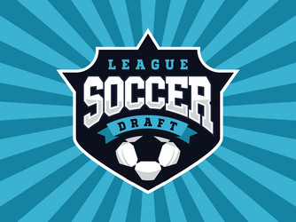 Modern professional soccer logo set for sport team