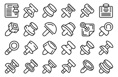 Push Pin Outline Vector Images (over 4,900)