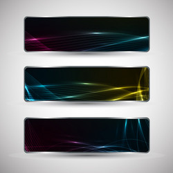 Three banners Royalty Free Vector Image - VectorStock