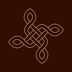 Celtic knot abstract ornament Royalty Free Vector Image