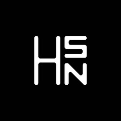 Hsn letter logo design simple and modern Vector Image