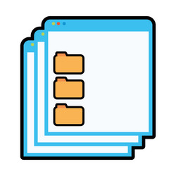 90s pc files Royalty Free Vector Image - VectorStock