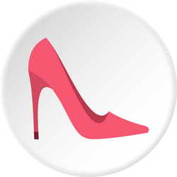 High heel womans shoe icon Royalty Free Vector Image