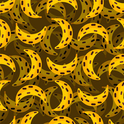 Rotten banana pattern seamless spoiled fruit Vector Image