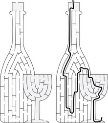 Easy lemonade maze Royalty Free Vector Image - VectorStock