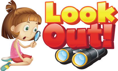 Font design for word science kids with two Vector Image