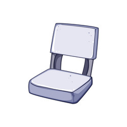 Lifestyle boat seats cartoon Royalty Free Vector Image
