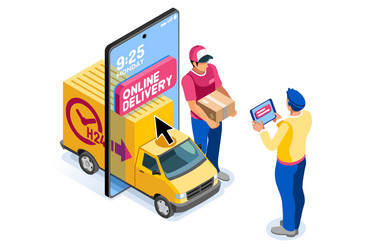 Phone shop and credit card Royalty Free Vector Image