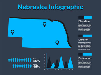 Map of the united states america usa state Vector Image