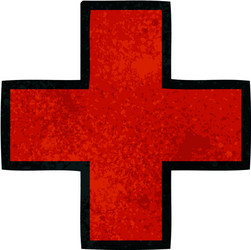 Cute cartoon addition symbol Royalty Free Vector Image