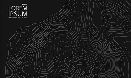 Topographic map banner Royalty Free Vector Image