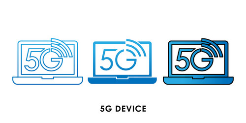 5g processor icon logo cpu engine template Vector Image
