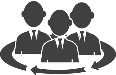 Teamwork meeting pictograph icon Royalty Free Vector Image