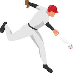 Baseball player standing Royalty Free Vector Image