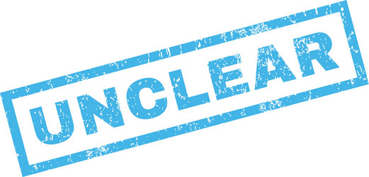 Unclear rubber stamp Royalty Free Vector Image