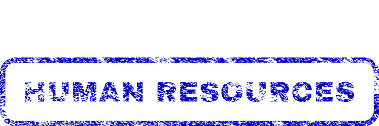Human resources manager rubber stamp Royalty Free Vector