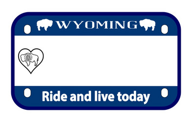 Alabama motorcycle license plate Royalty Free Vector Image