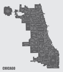 Map Chicago Shape Vector Images (over 110)
