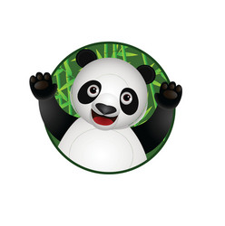 Panda frame Royalty Free Vector Image - VectorStock