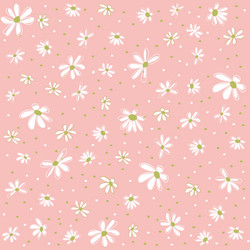 Vintage pink daisies ditsy seamless pattern Vector Image