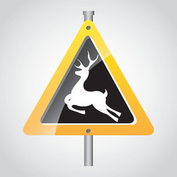 Deer signal Royalty Free Vector Image - VectorStock