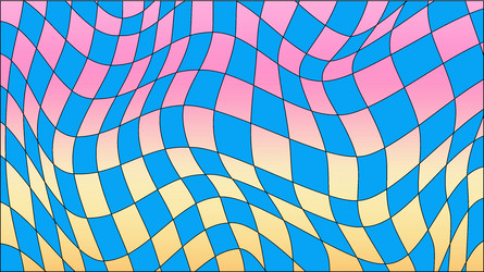 Trippy checkered background Royalty Free Vector Image