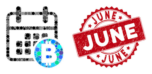 Rubber Stamp June Vector Images (over 120)