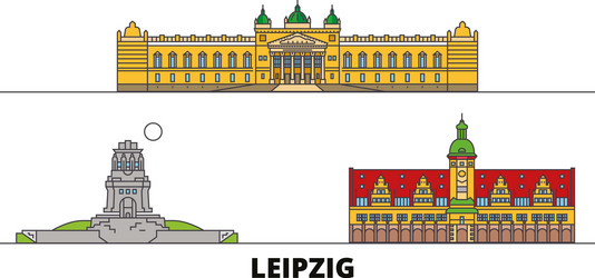 Leipzig Skyline Silhouette Vector Images (64)