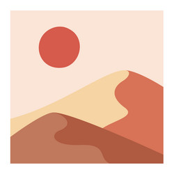 Overlapping mountain landscape background Vector Image