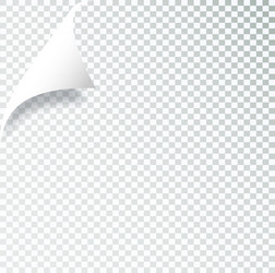 Curly page corner realistic curled Royalty Free Vector Image