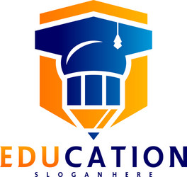 Online learning courses logo template icon brand Vector Image