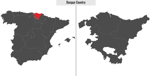 High quality political map of spain and portugal Vector Image