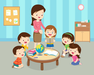 Preschool children Royalty Free Vector Image - VectorStock