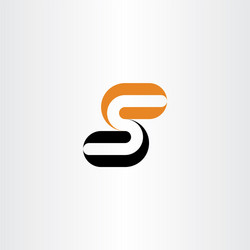Letter s and fire logo Royalty Free Vector Image