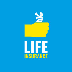 Life insurance poster Royalty Free Vector Image