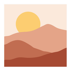 Overlapping mountain landscape background Vector Image