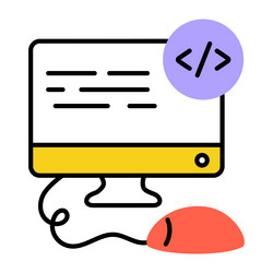 Software programming Royalty Free Vector Image