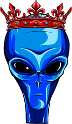 Alien head design Royalty Free Vector Image - VectorStock