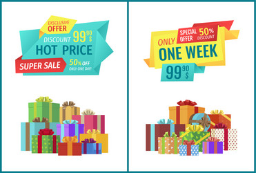 Banner set 320x100 1 Royalty Free Vector Image