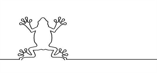 Big toad frog feet or footprint Royalty Free Vector Image