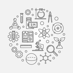 Icons science medicine and education set Vector Image