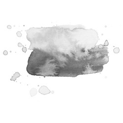 Grayscale abstract watercolor background Vector Image