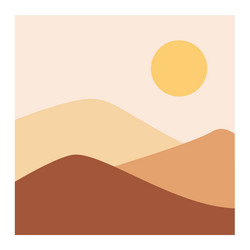 Overlapping mountain landscape background Vector Image