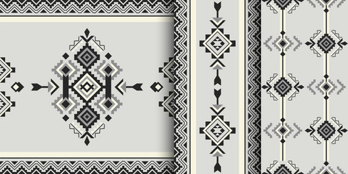 Traditional abstract geometric seamless ornament Vector Image