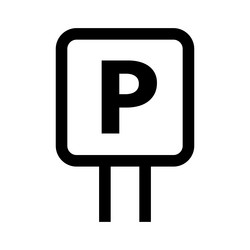 Parking logo icon Royalty Free Vector Image - VectorStock