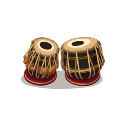 Indian tabla musician Royalty Free Vector Image