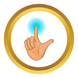 Touch screen icon cartoon style Royalty Free Vector Image