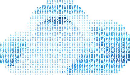 Binary Cloud Vector Images (over 7,500)