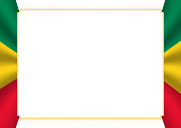 Horizontal frame and border with palestine flag Vector Image